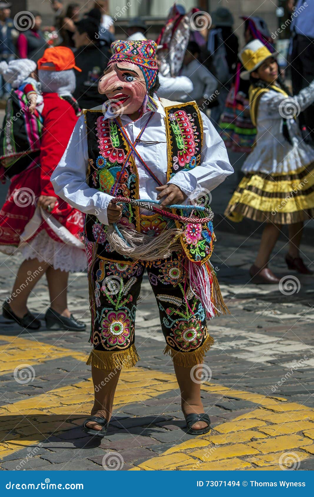 A Performer in the May Day Parade in Cusco, Peru. Editorial Stock Image ...