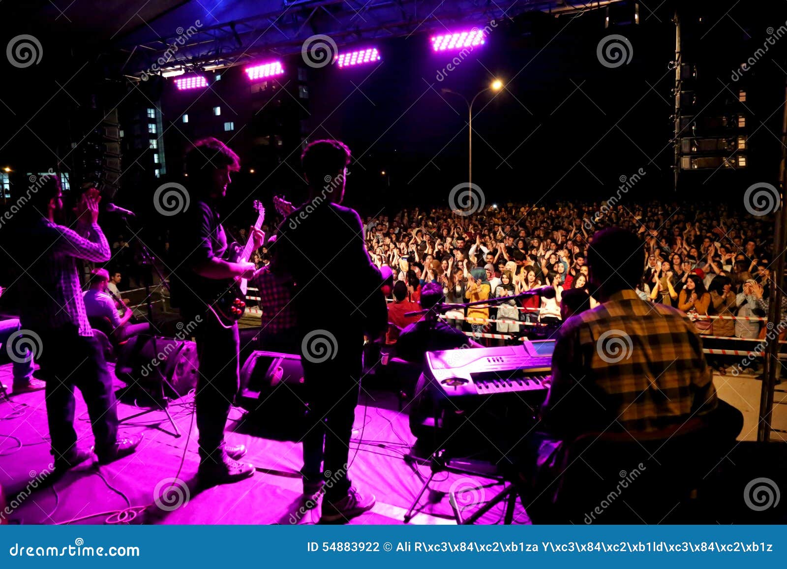 Performers on Stage at Concert Editorial Photography - Image of ...