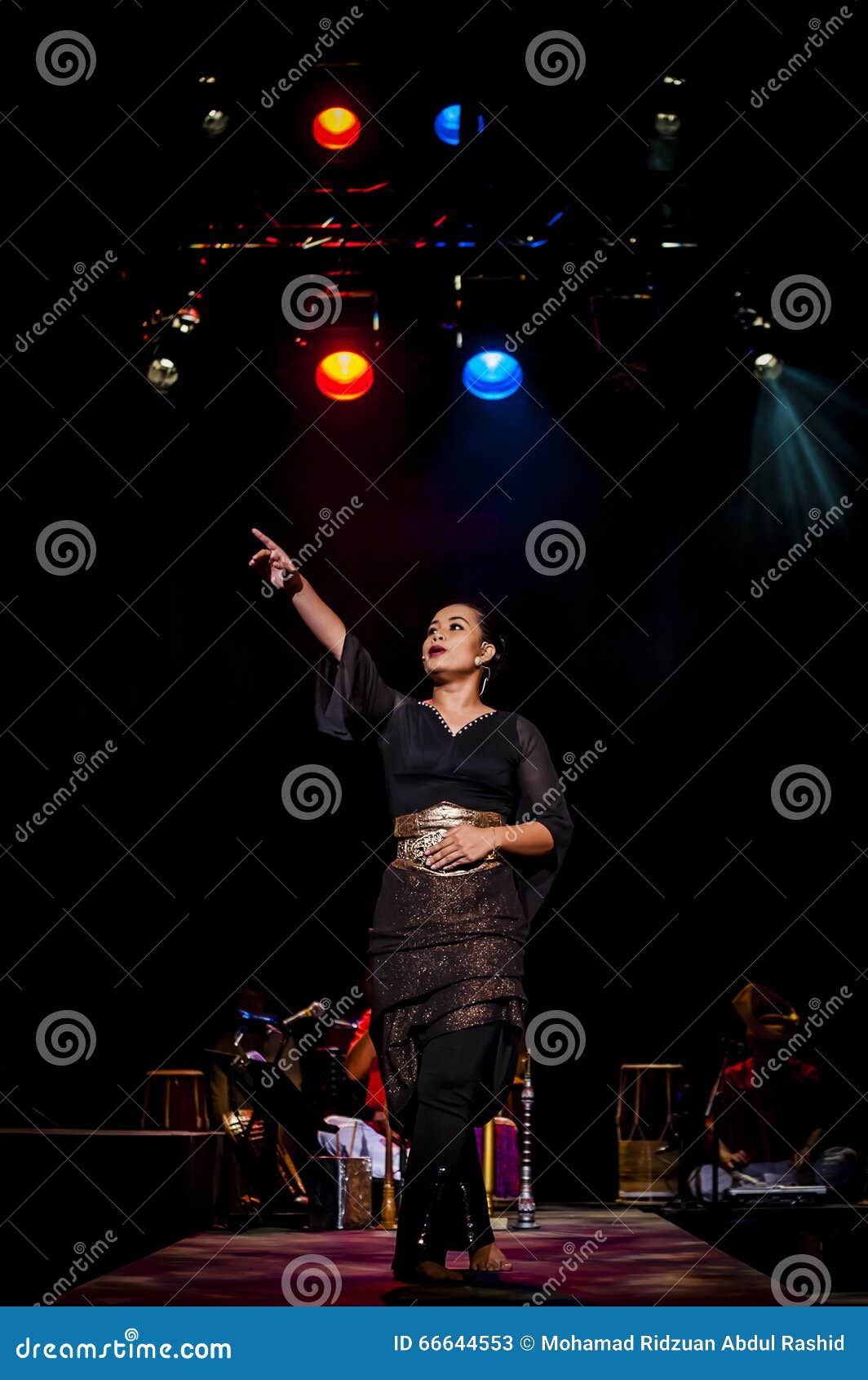 Performing Arts in Dark Studio Editorial Stock Photo - Image of drama ...