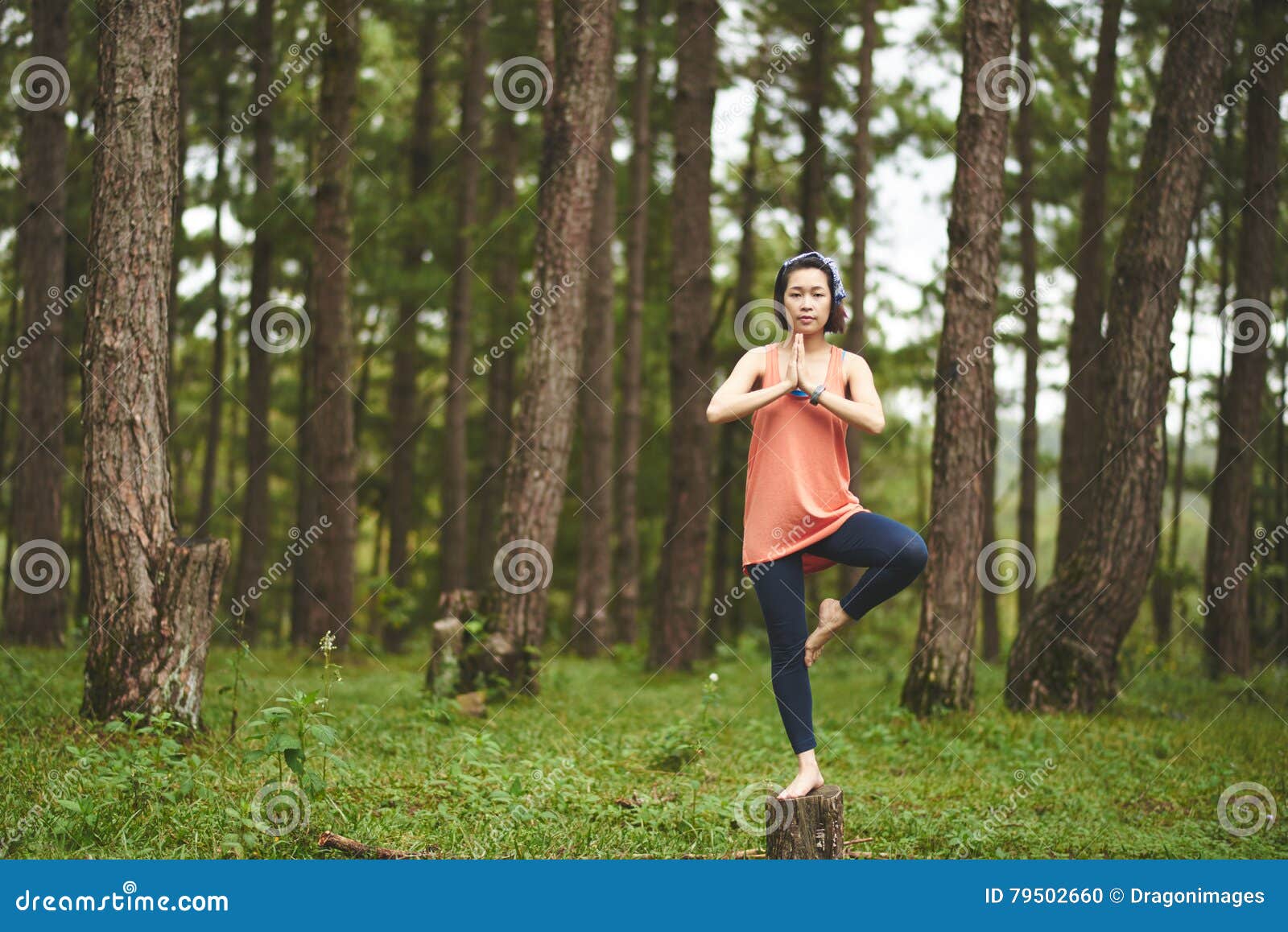Performing asana stock photo. Image of healthy, spiritual - 79502660