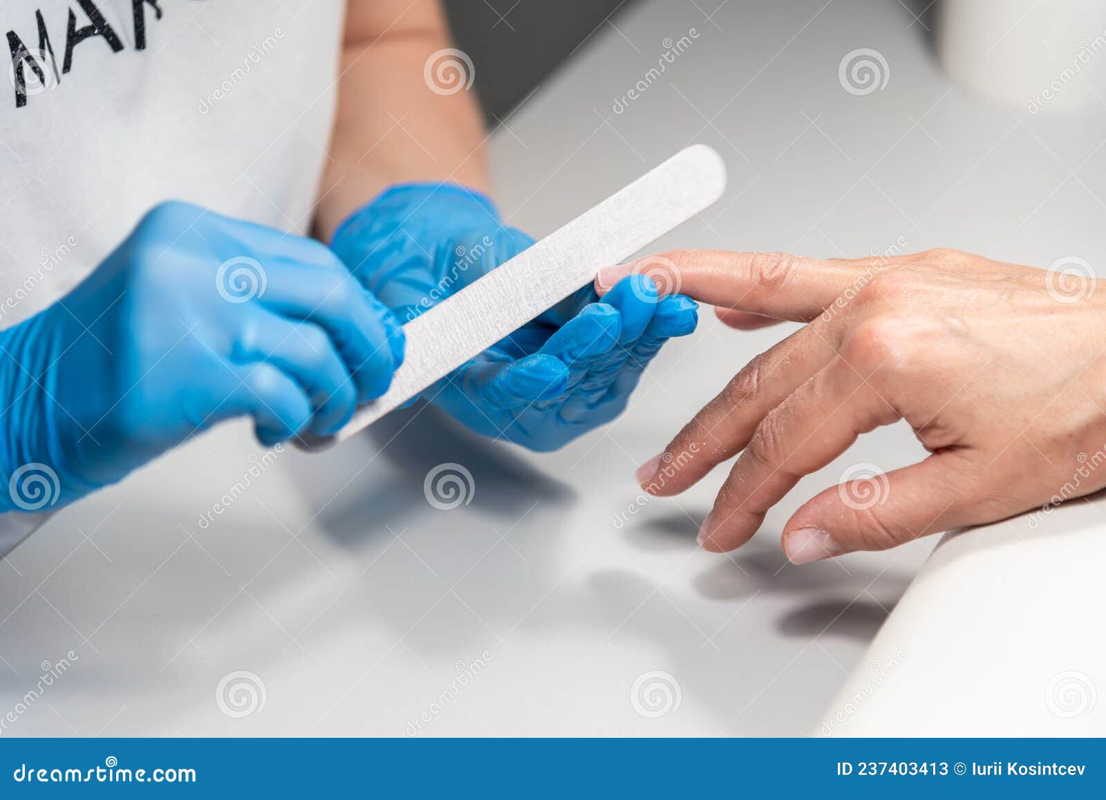 Performing Manicure Work in a Beauty Salon Stock Image - Image of care ...