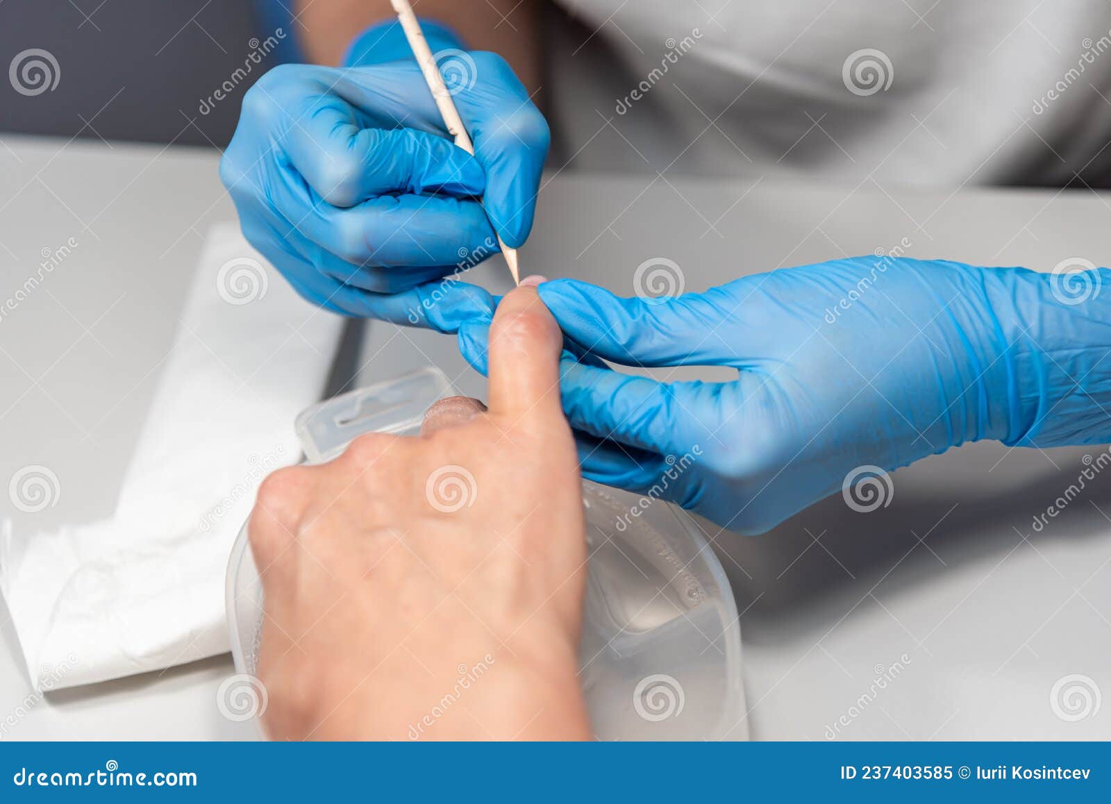 Performing Manicure Work in a Beauty Salon Stock Image - Image of ...
