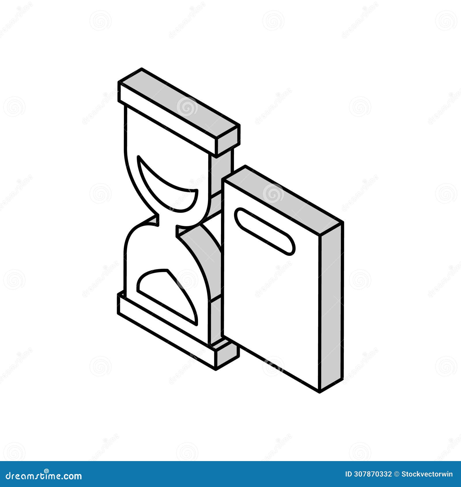 Performing Tasks Time Isometric Icon Vector Illustration Stock Vector ...