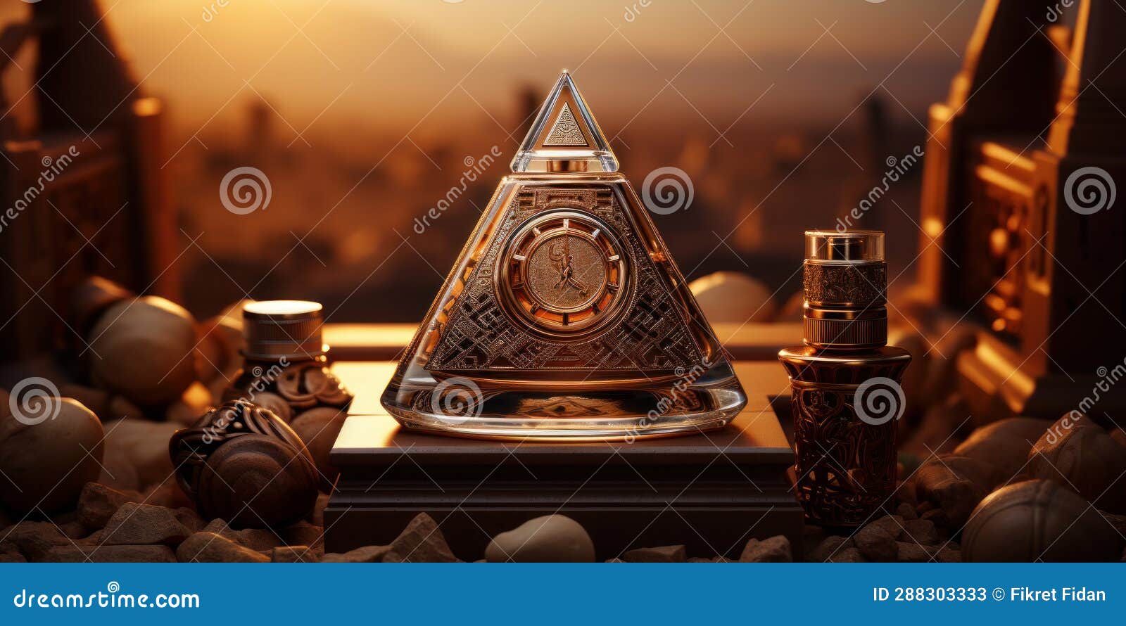 The Perfume of Ancient Egypt. Generative AI Stock Illustration ...