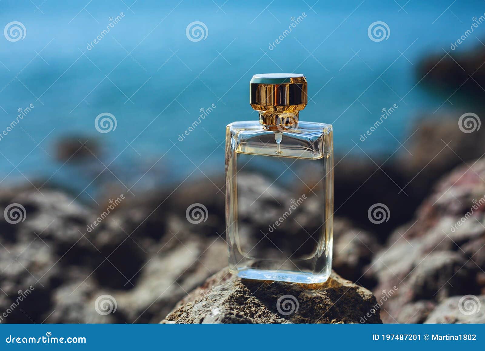 Perfume on Background of the Sea Stock Image - Image of fragrance ...