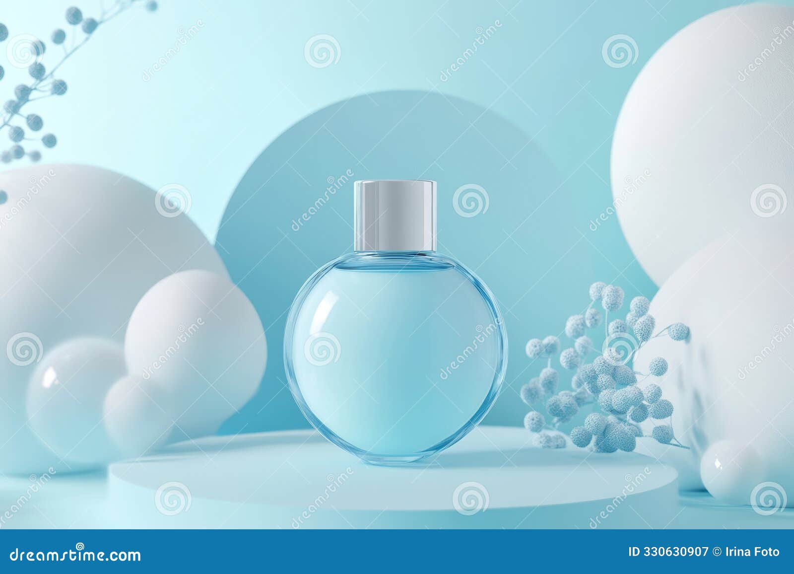 Perfume Bottle with Abstract Elements in the Background Stock Image ...
