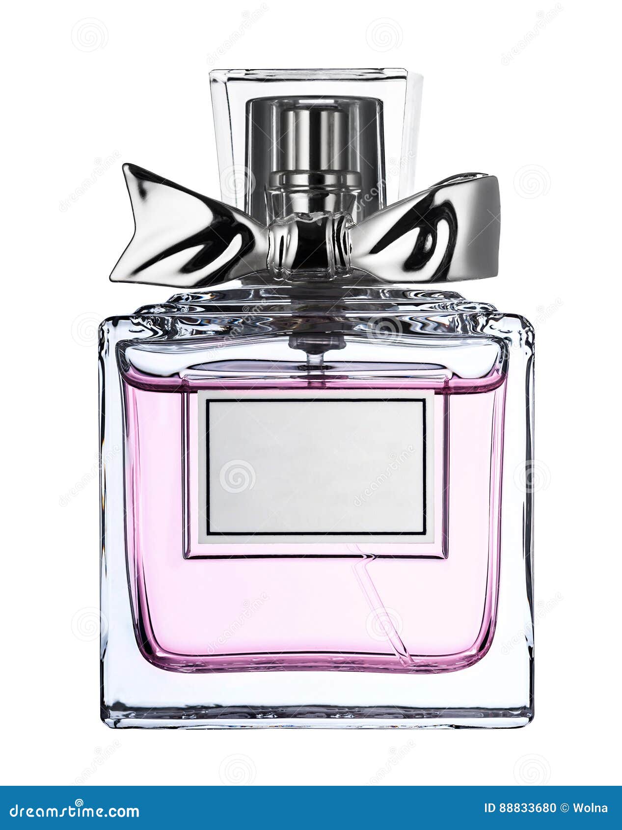 Perfume Bottle with Blank Label Stock Photo - Image of object, cologne ...