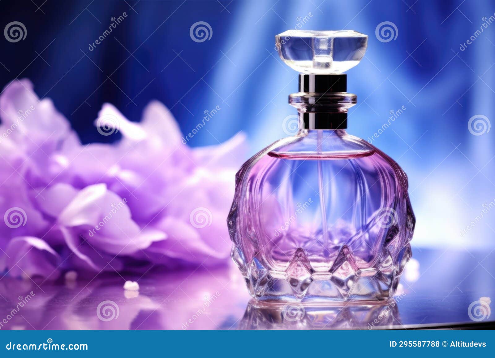 Perfume Bottle with the Focus on the Spray Nozzle Stock Photo - Image ...