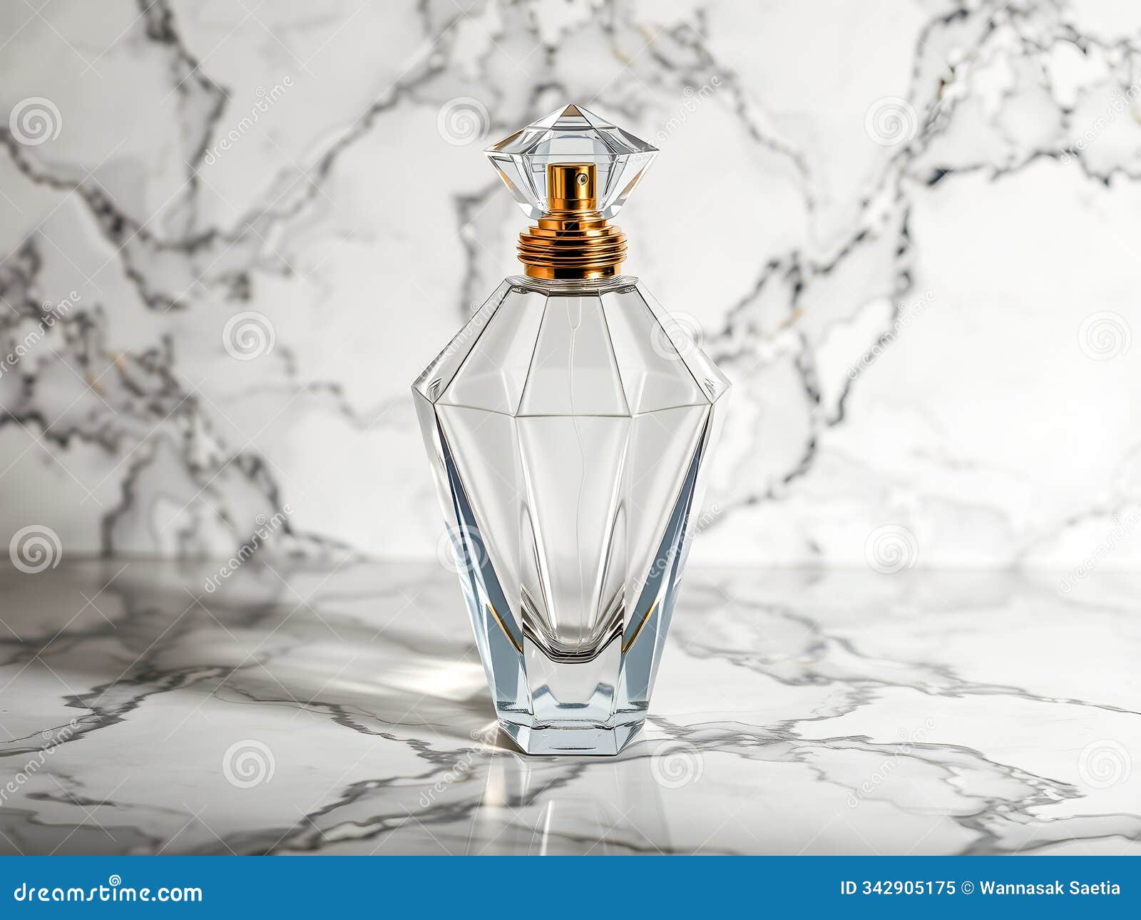 Perfume Bottle on a Marble Background. Stock Image - Image of aroma ...