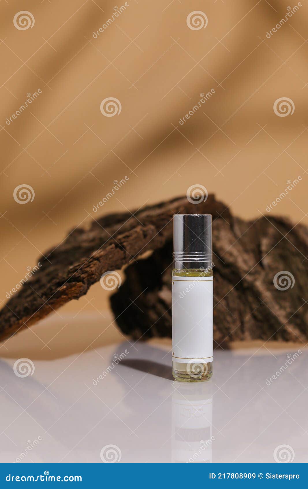 Perfume Bottle on the Neutral Modern Background Stock Image - Image of ...