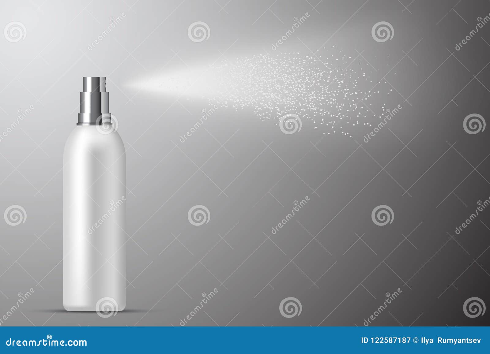 Perfume Bottle with Spray Effect Stock Vector - Illustration of aerosol ...