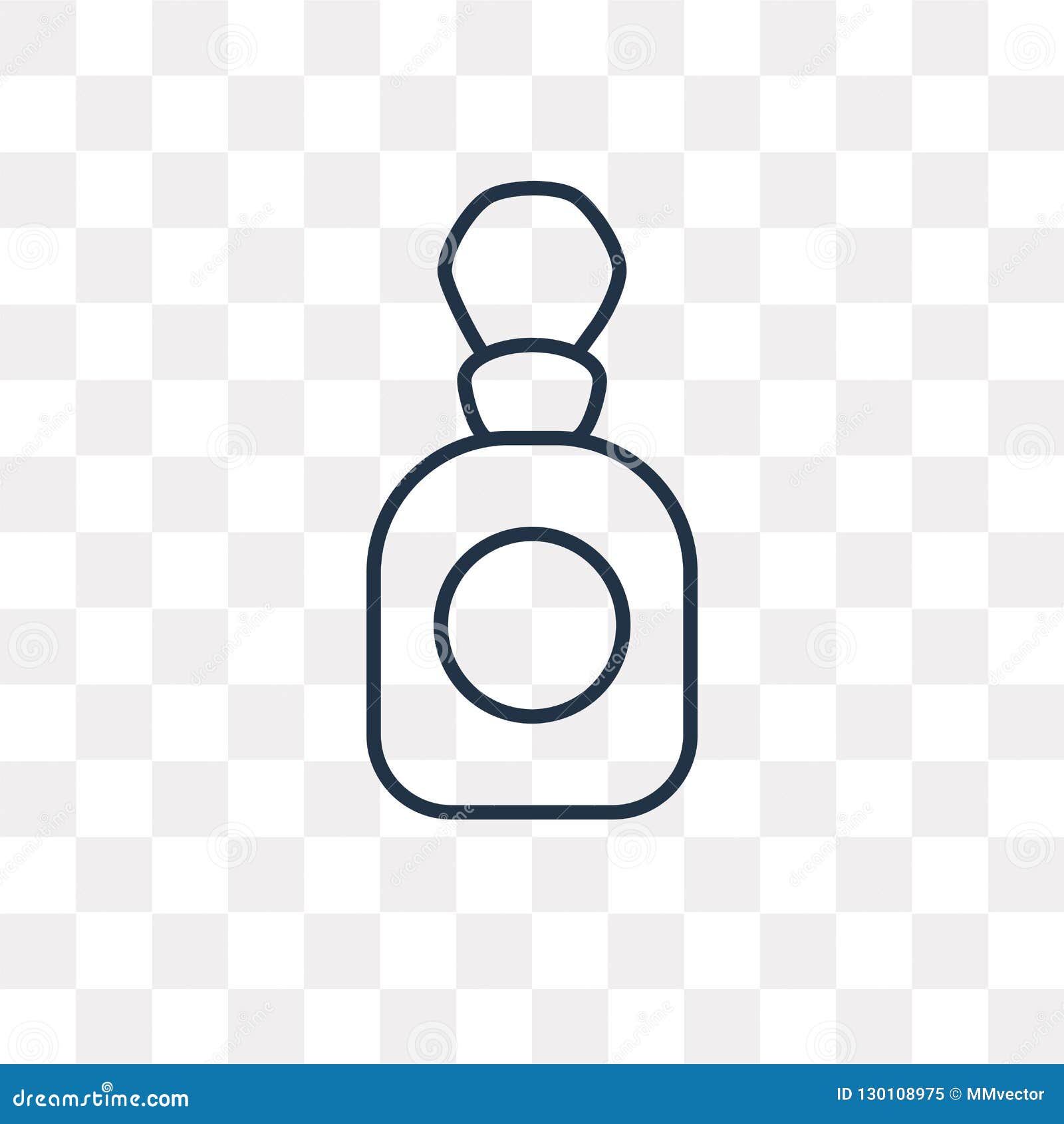 Perfume Bottle Vector Icon Isolated on Transparent Background, L Stock ...