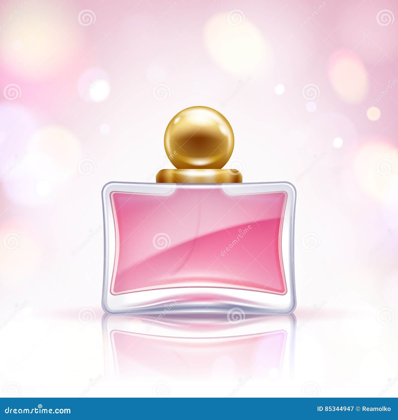 Perfume Bottle Vector Illustration. Eau De Parfum Stock Vector ...