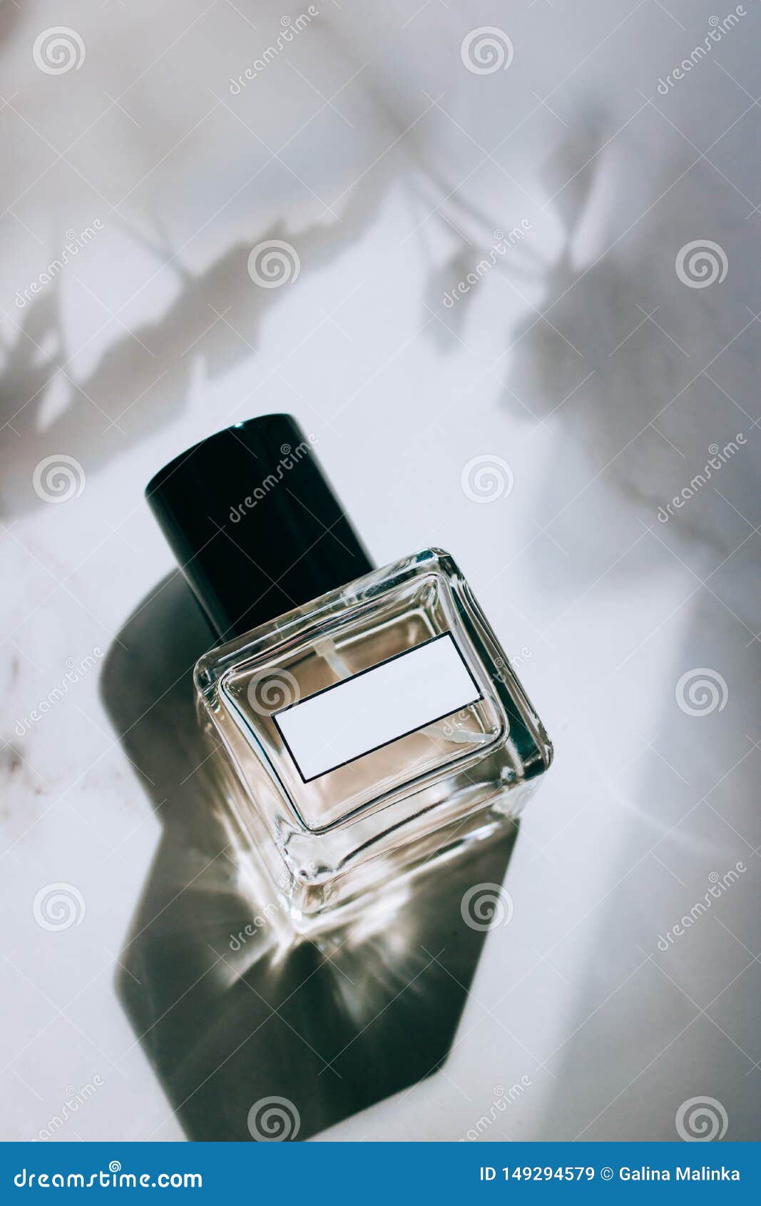 Perfume Bottles with Blank Labels Stock Image - Image of herbal ...