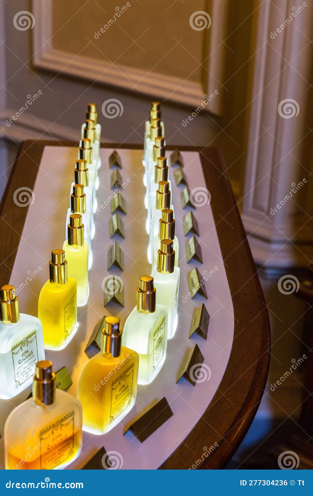 Perfume Bottles on a Counter Editorial Photo - Image of collection ...