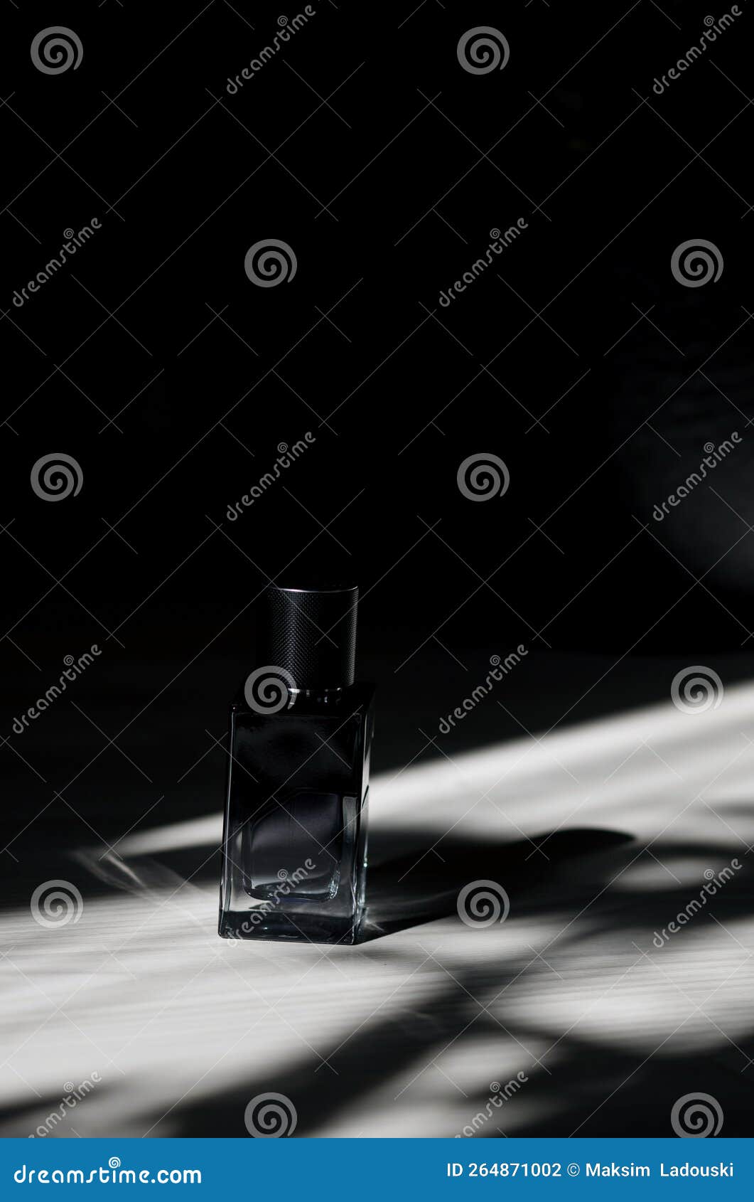 Perfume in a dark style stock photo. Image of aroma - 264871002