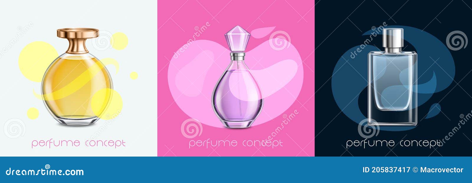 Perfume Design Concept stock vector. Illustration of decorative - 205837417