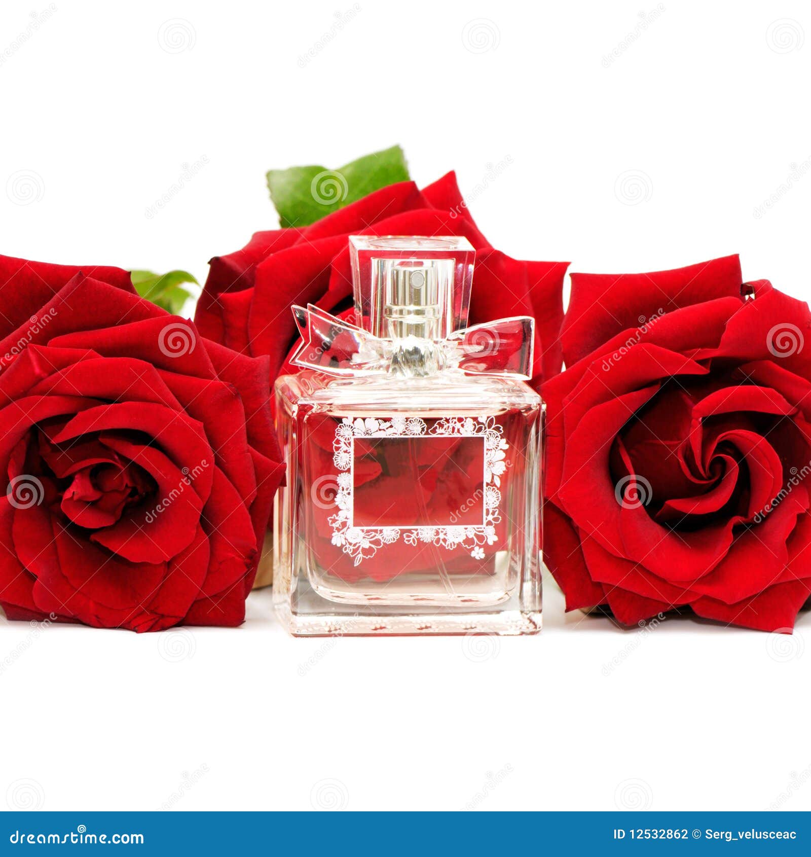 Perfume e rosas foto de stock. Imagem de forma, mercadoria - 12532862