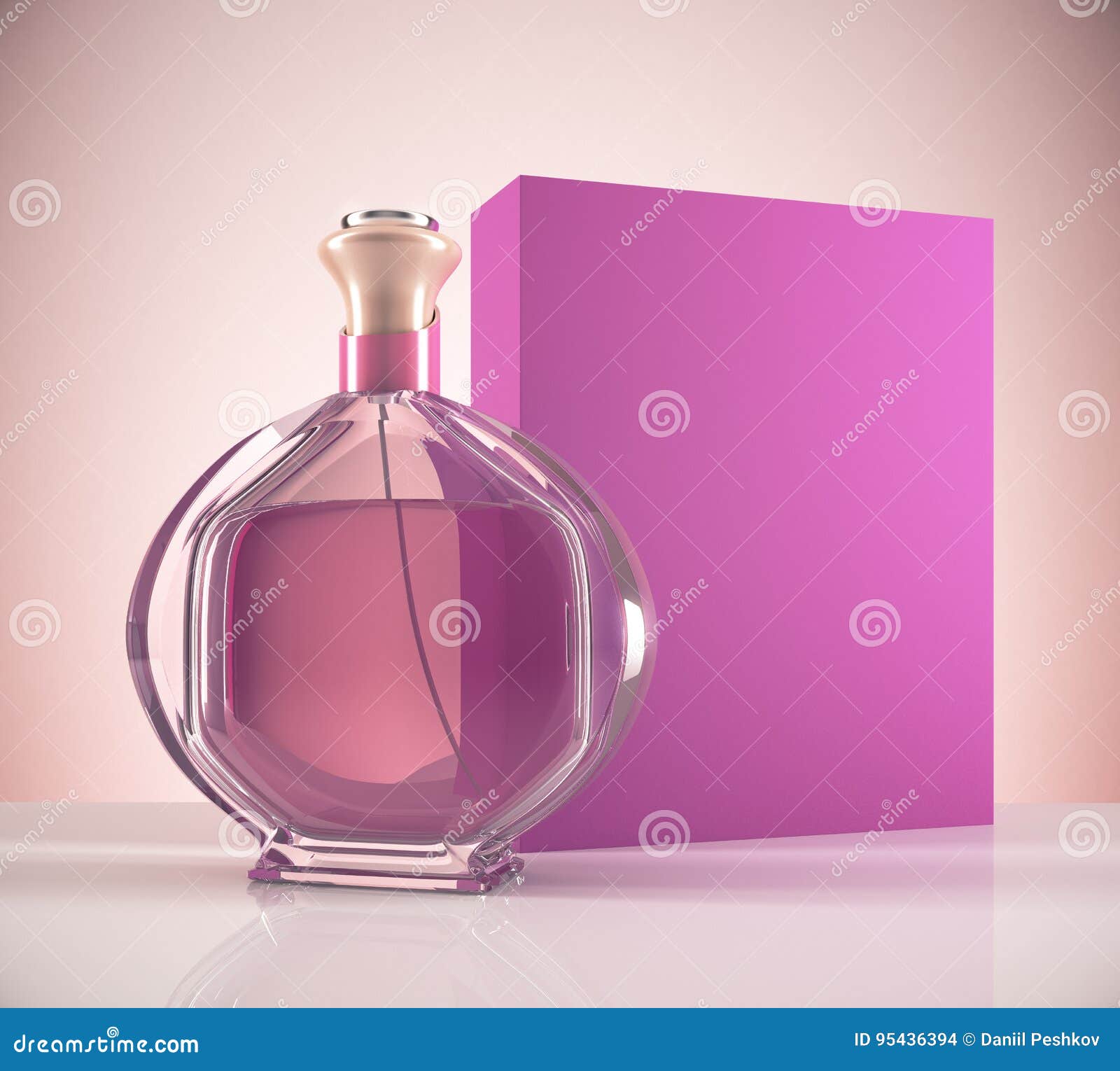 Perfume femenino rosado stock de ilustración. Ilustración de cuidado ...