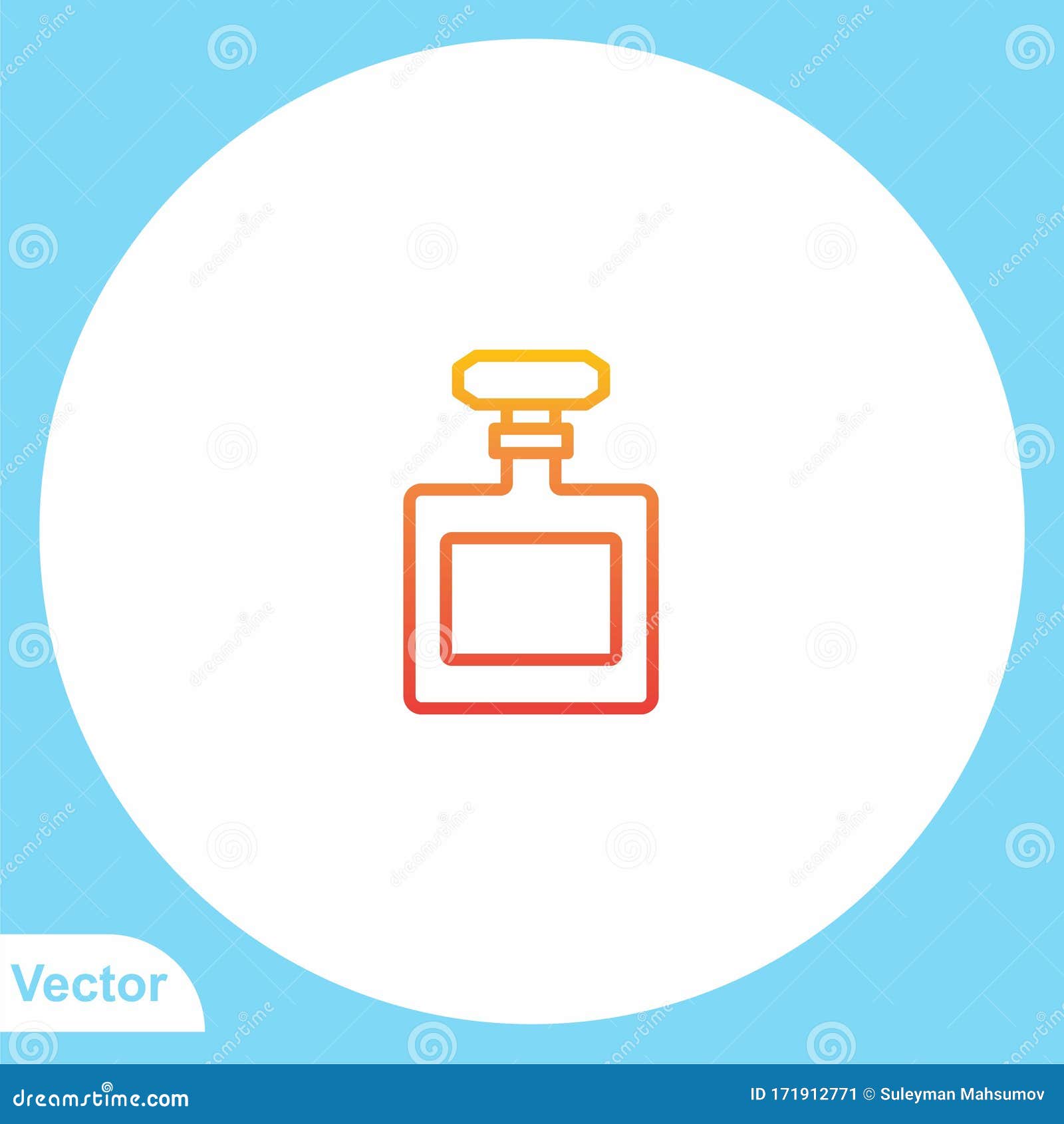 Perfume Flat Vector Icon Sign Symbol Stock Illustration - Illustration ...