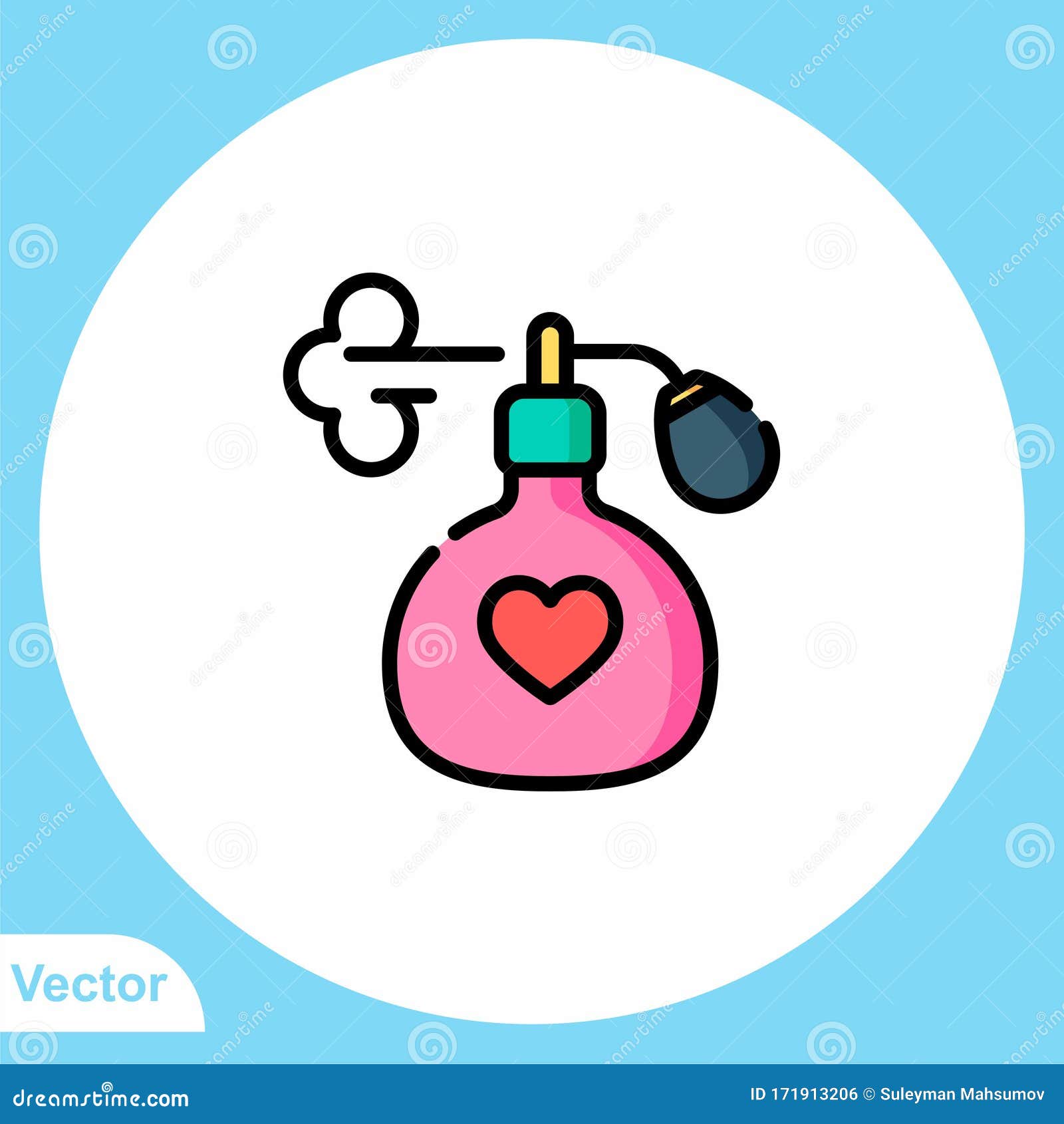Perfume Flat Vector Icon Sign Symbol Stock Vector - Illustration of ...