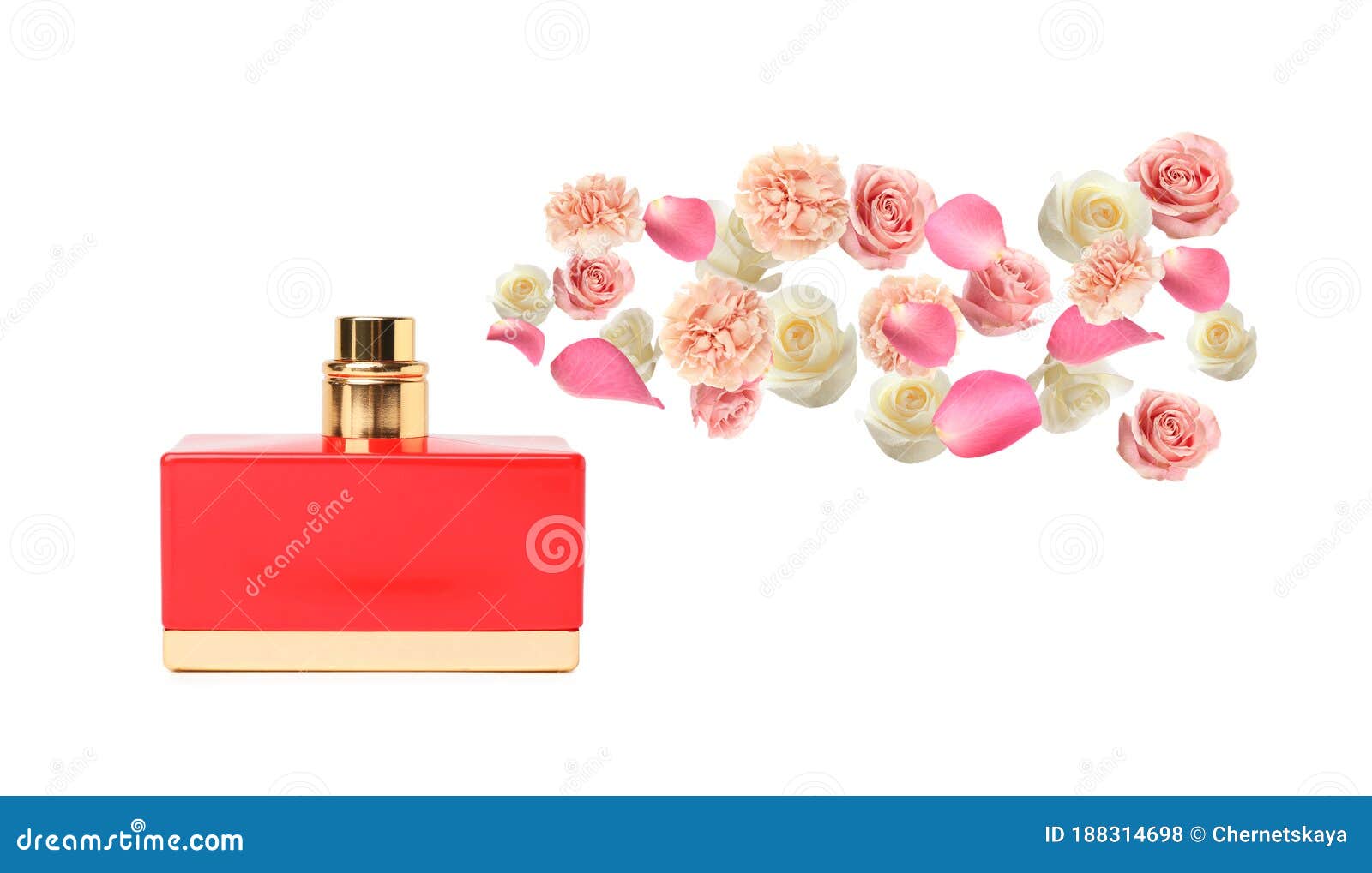 Perfume with Floral Scent on Background Stock Photo - Image of flowers ...