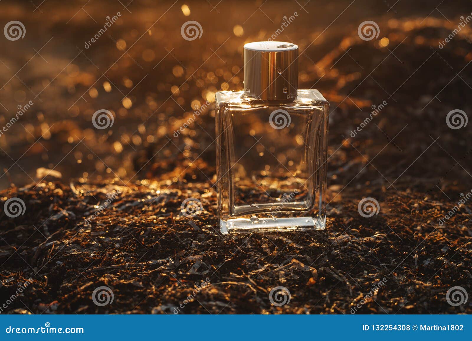 Perfume on gold background stock photo. Image of cologne - 132254308
