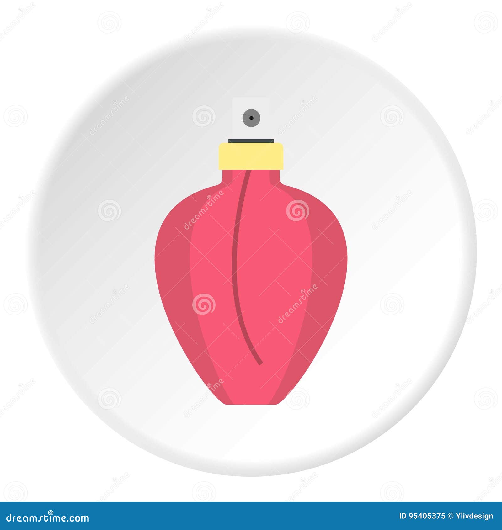 Perfume icon circle stock vector. Illustration of element - 95405375