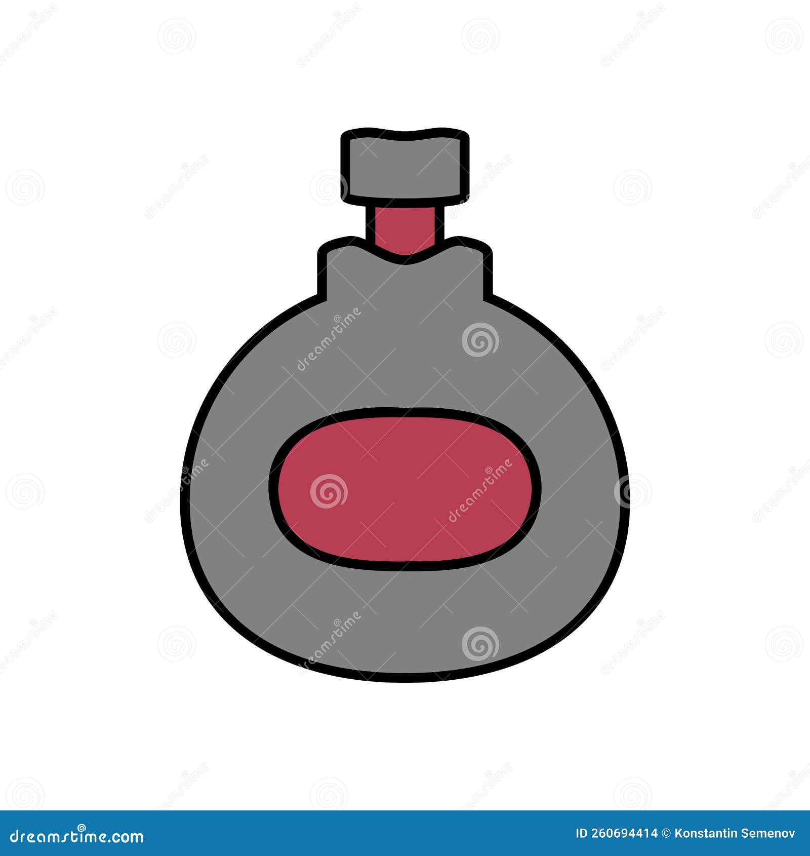 Perfume icon on white stock vector. Illustration of essence - 260694414