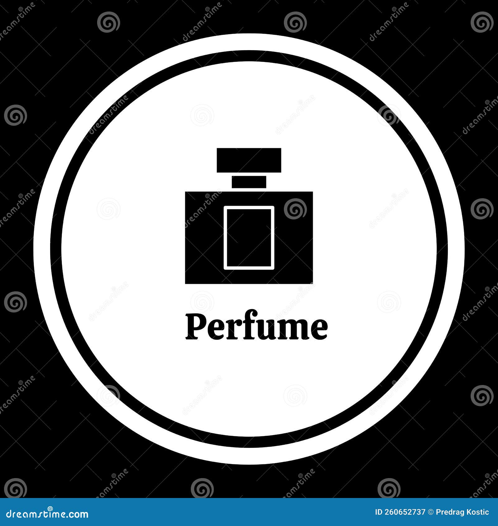 Perfume logo stock illustration. Illustration of signage - 260652737
