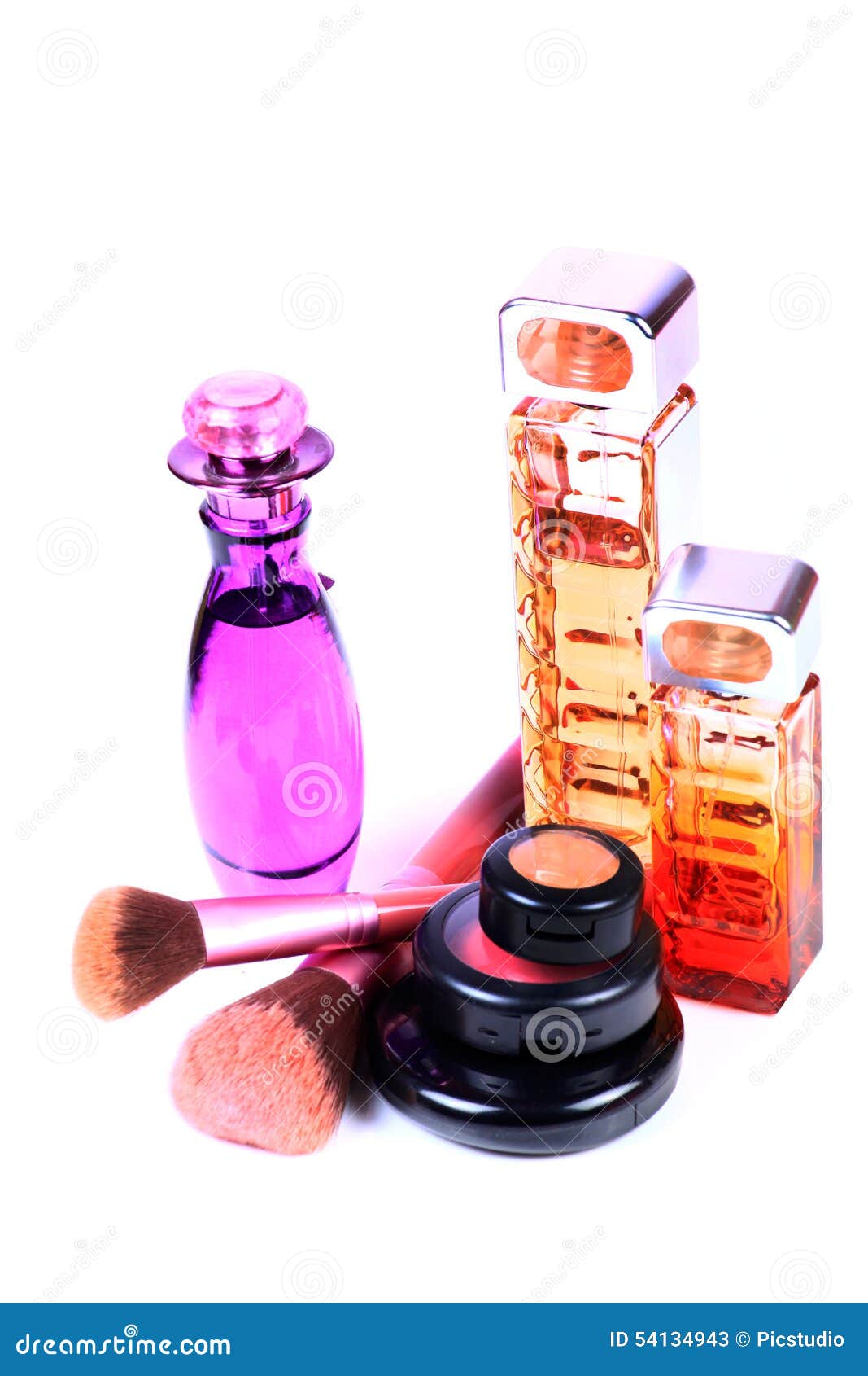 Perfume and makeup items stock image. Image of white - 54134943