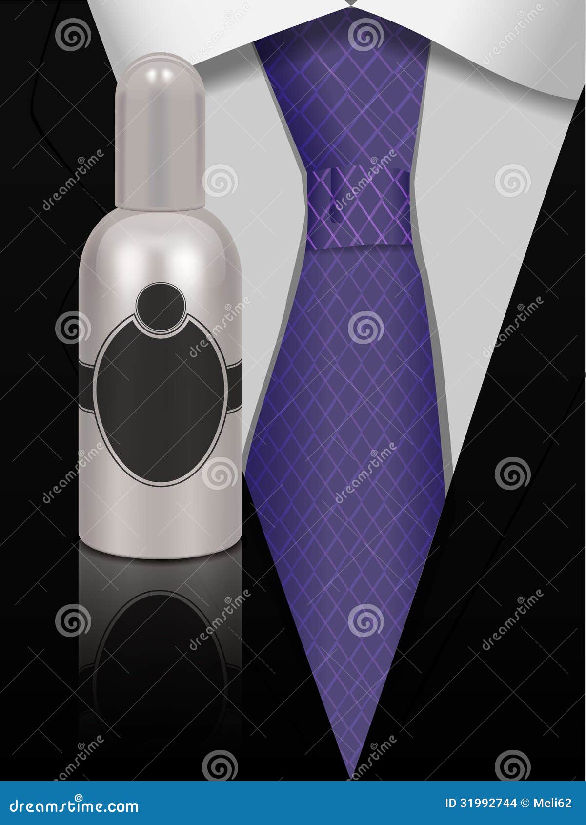 Perfume for man stock vector. Illustration of white, spray - 31992744