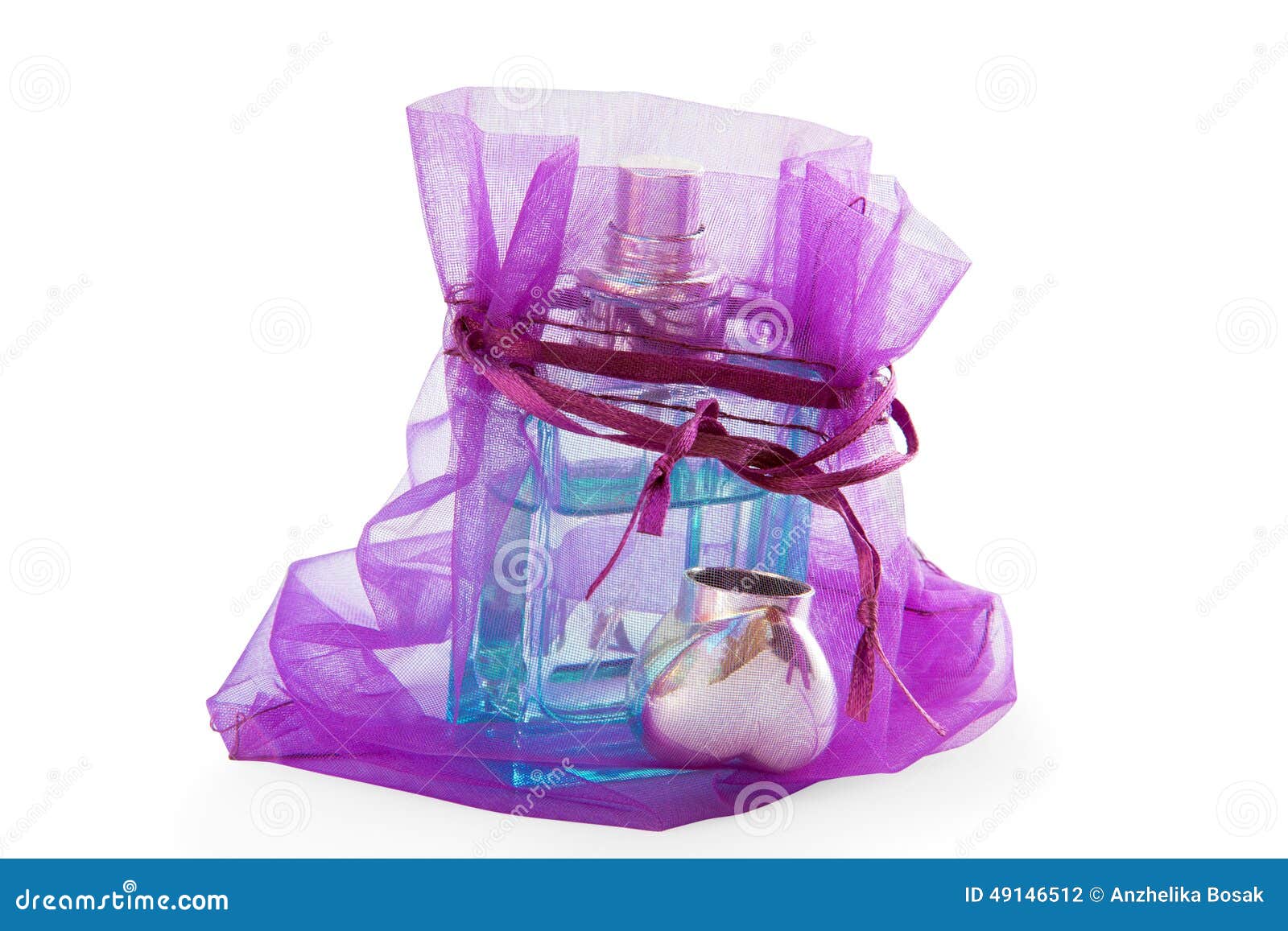 Perfume in a packing sack stock photo. Image of individuality - 49146512