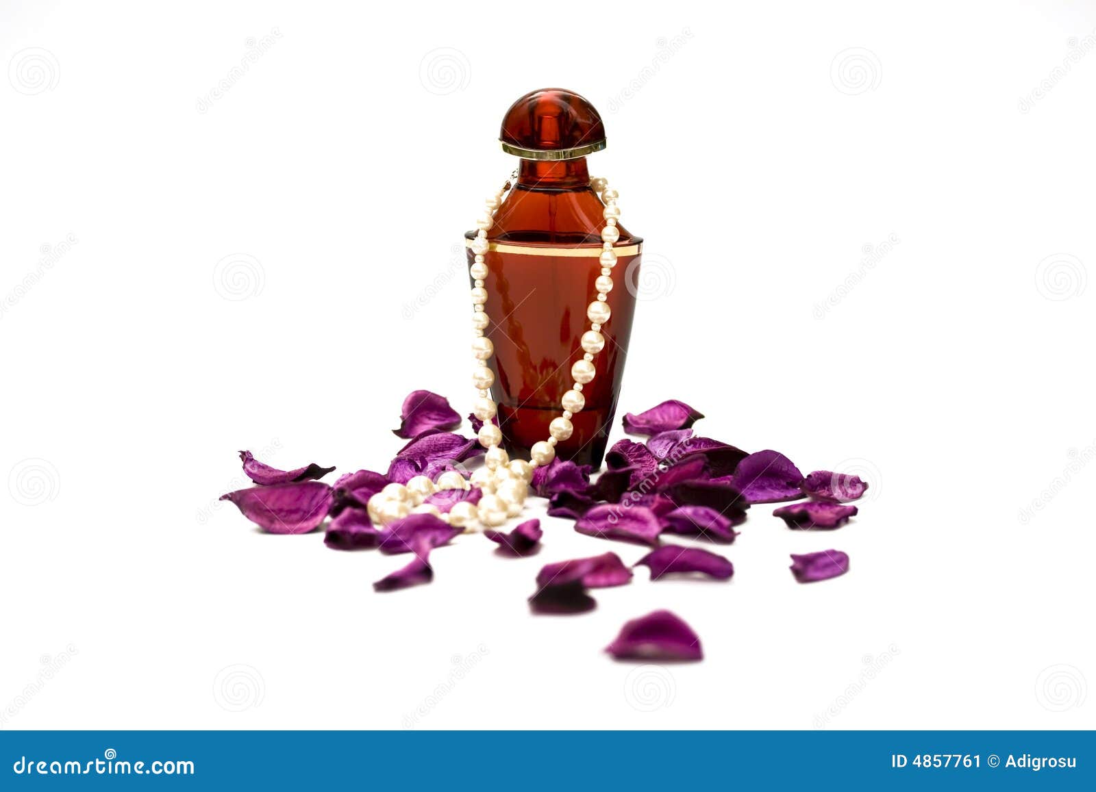 Perfume and pearls stock image. Image of romantic, lifestyle - 4857761