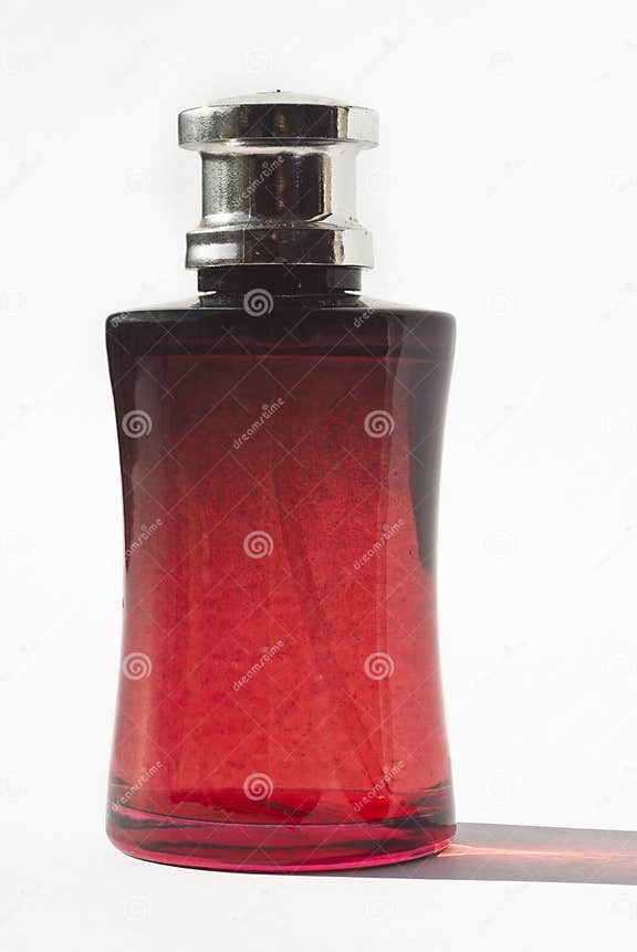 Perfume in red bottle stock photo. Image of beautiful - 25338194