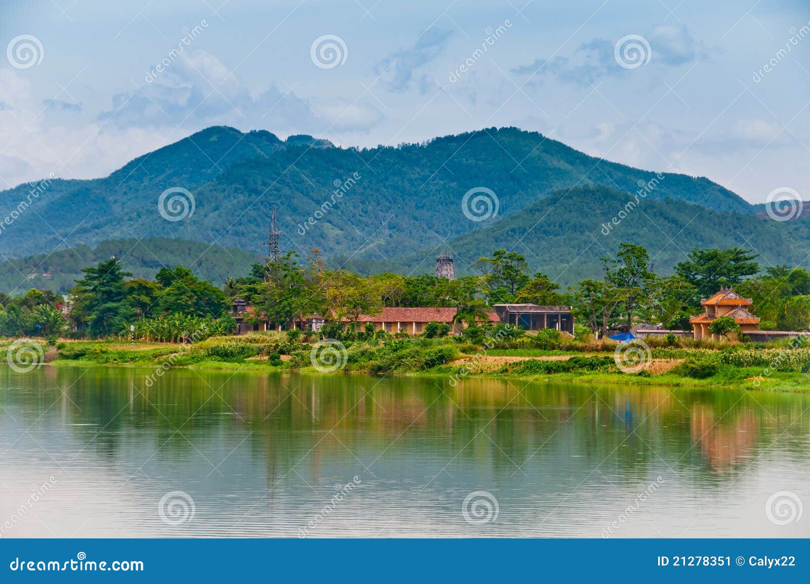 The Perfume River, Vietnam stock image. Image of landscape - 21278351