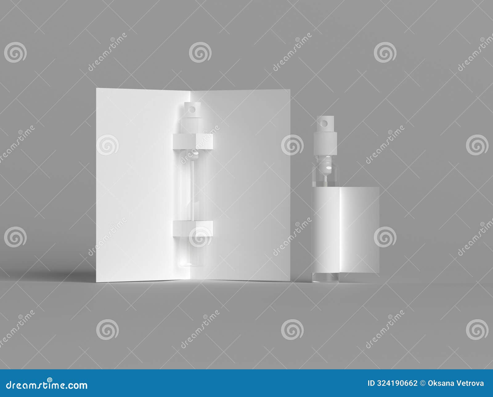Perfume Sample Bottles And Boxes, Scent Mockup Set Cartoon Vector ...