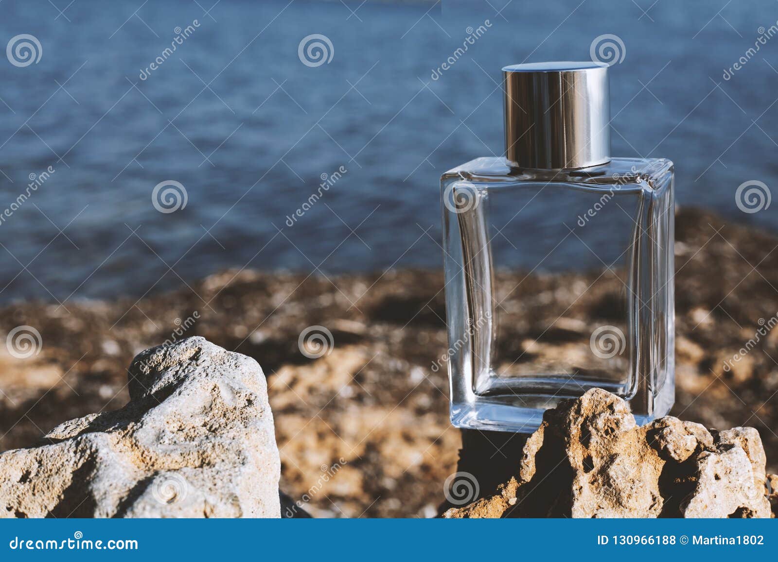 Perfume on the Sea Background Stock Photo - Image of scented, amber ...