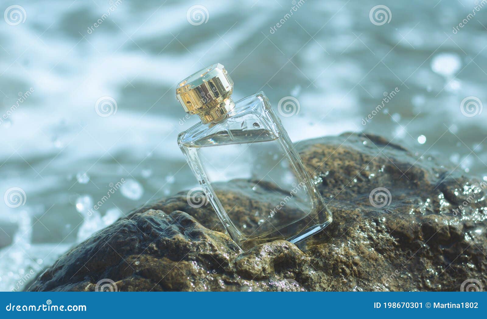Perfume on sea background stock image. Image of aromatherapy - 198670301