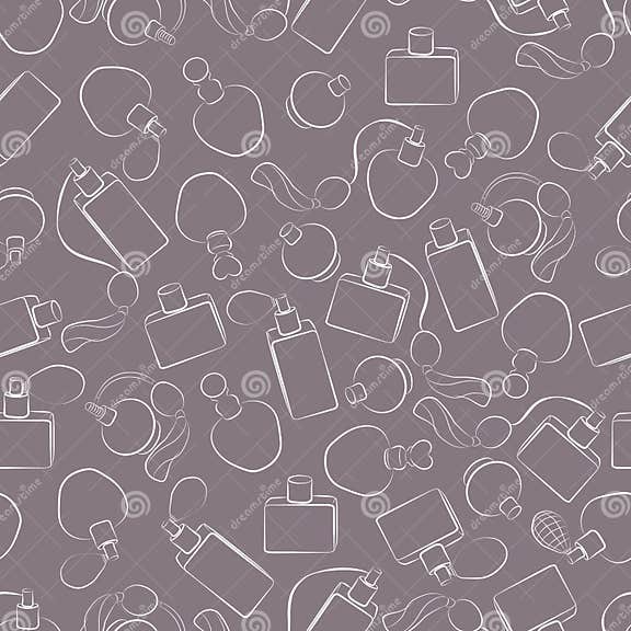 Perfume Seamless Background Texture Stock Vector - Illustration of ...