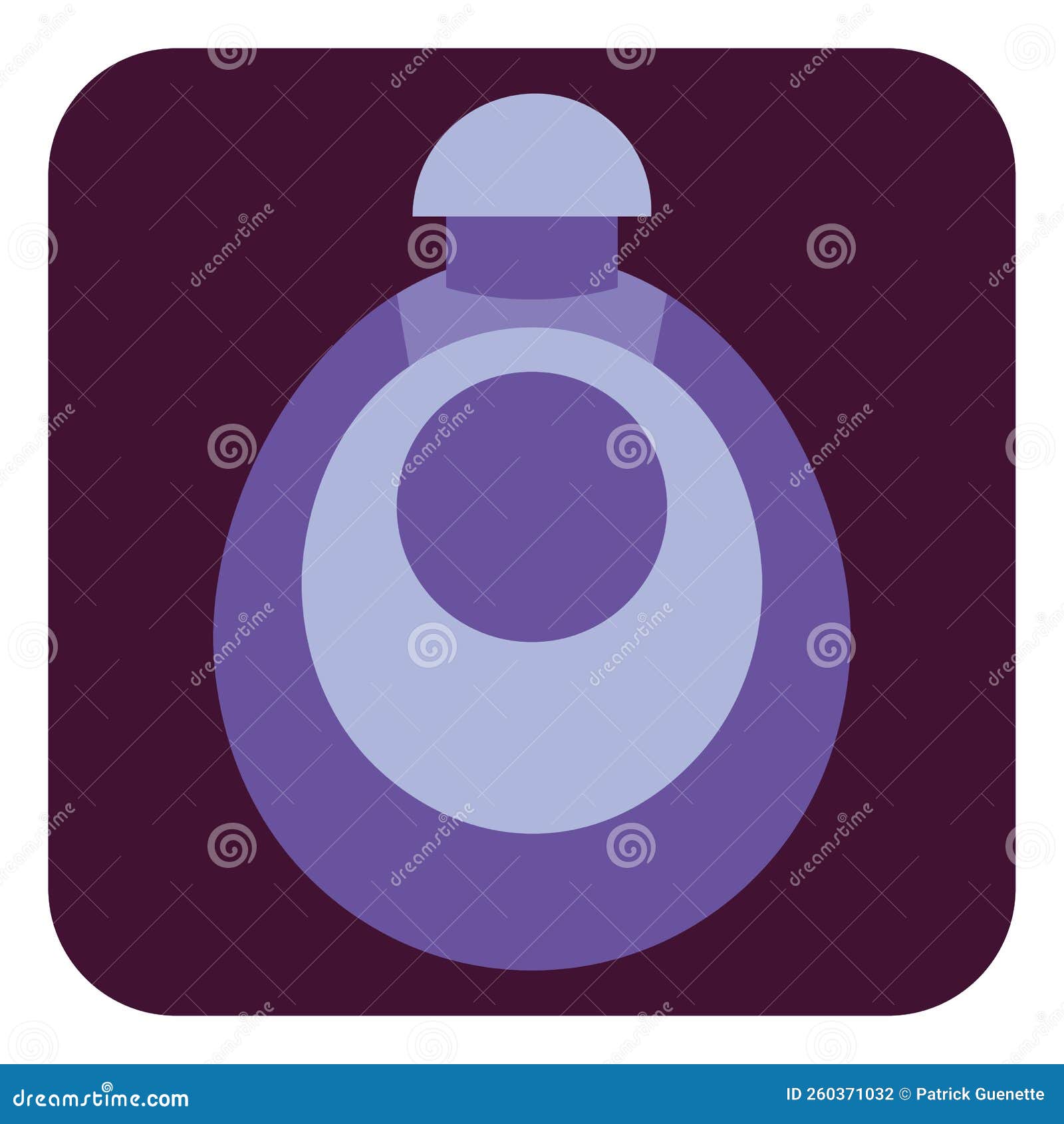 Perfume in Shape of a Circle, Icon Stock Vector - Illustration of ...