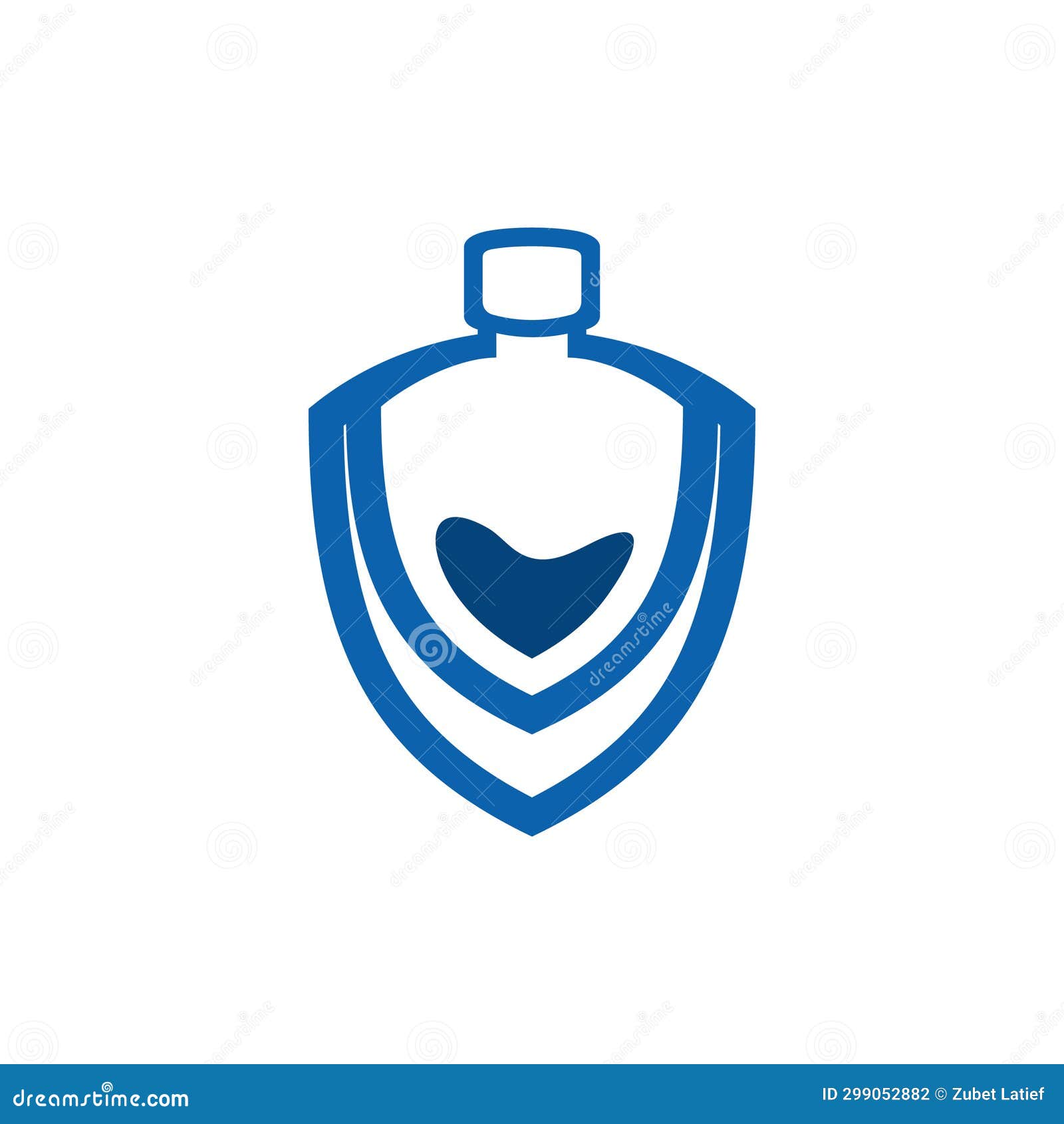 Perfume with Shield Logo Design Inspiration, Icon Concept Isolated ...