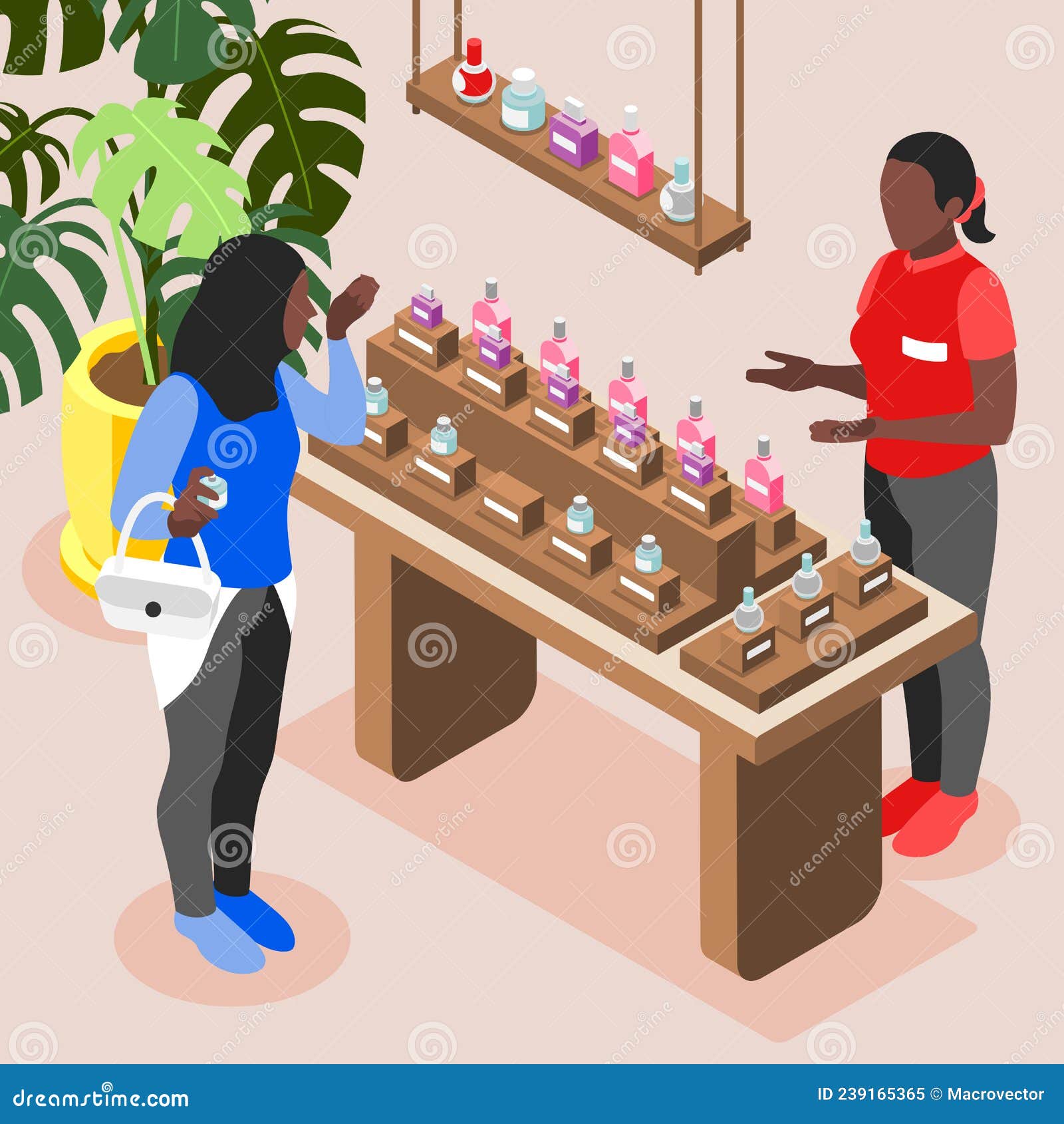 Perfume Shop Background stock vector. Illustration of background ...