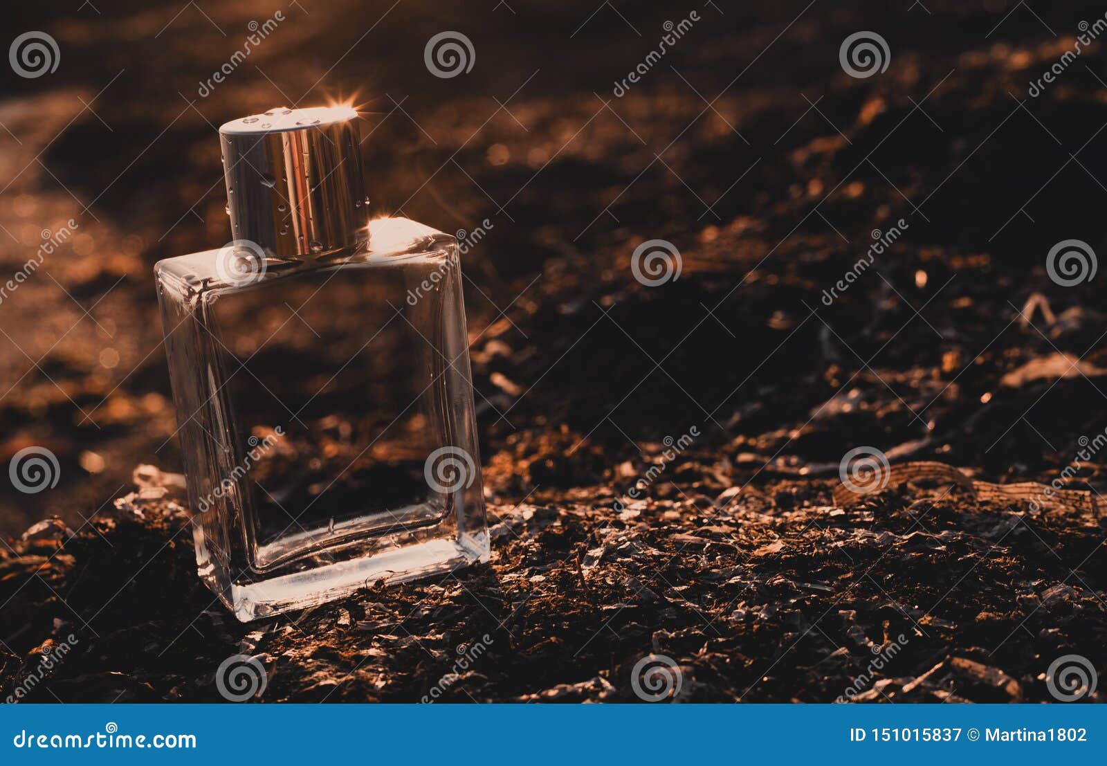 Perfume on Sunset Background Stock Image - Image of sunset, container ...