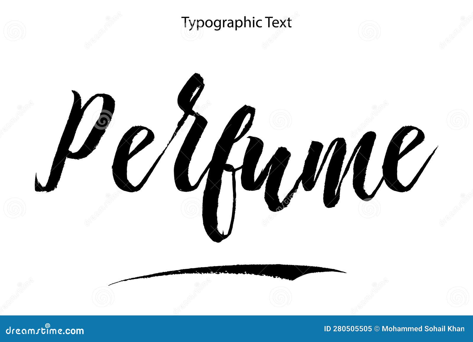 Perfume Typography Lettering Text Vector Design Quote Stock Vector ...