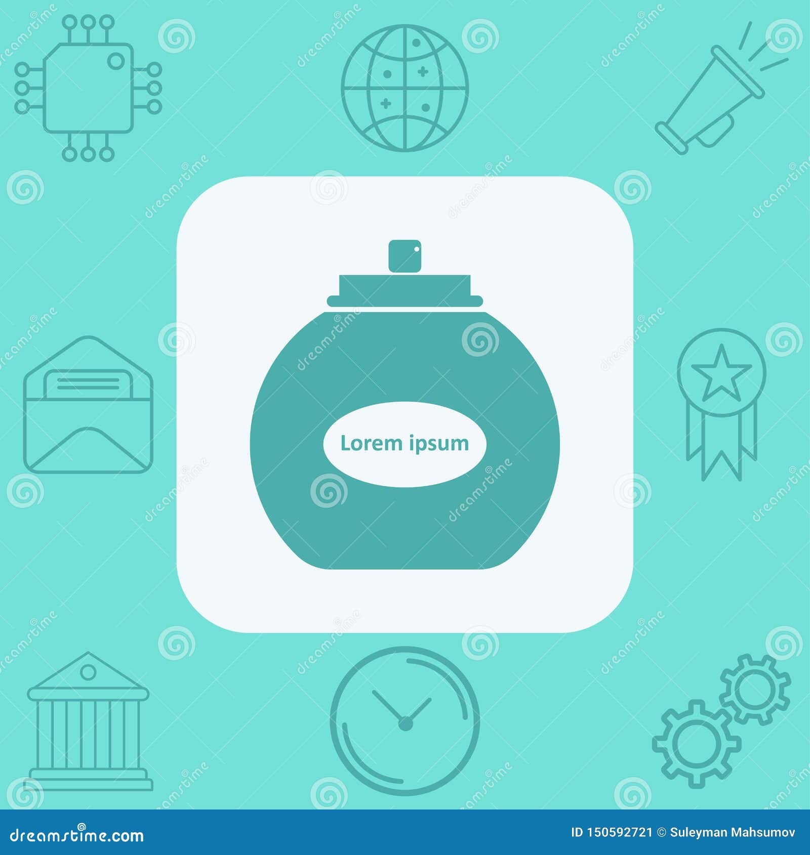 Perfume Vector Icon Sign Symbol Stock Illustration - Illustration of ...