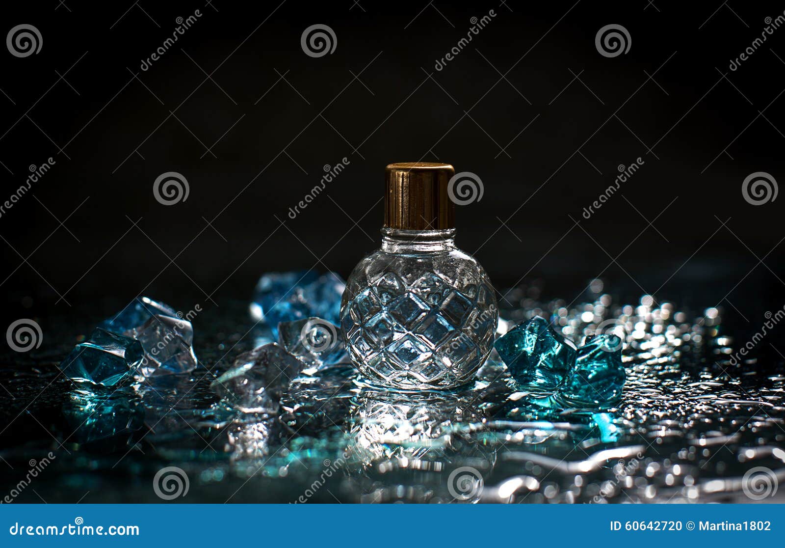 Perfume with water drops stock photo. Image of mist, perfumer - 60642720