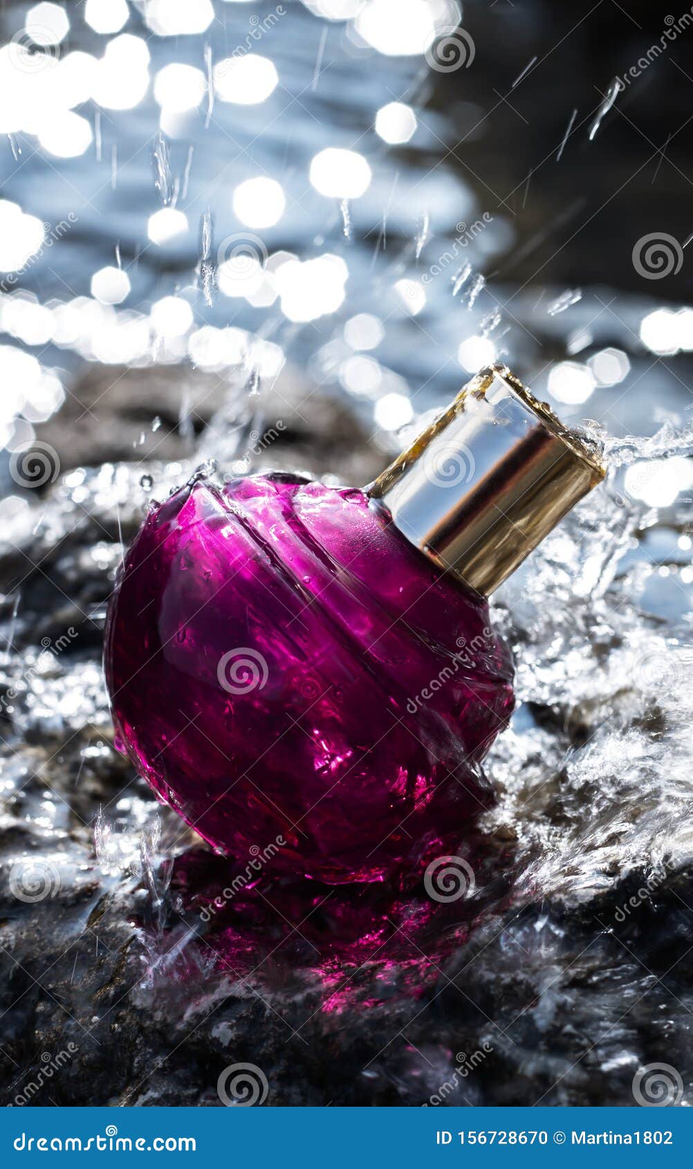 Perfume with water drops stock photo. Image of essence - 156728670