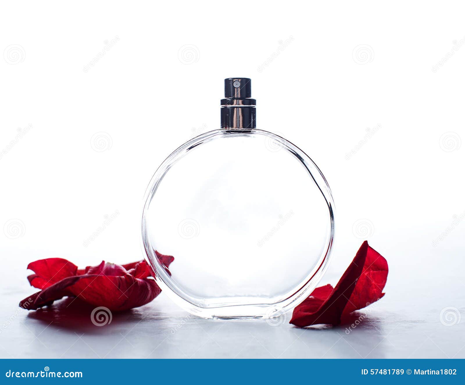 Perfume on a White Background Stock Image - Image of elegance ...