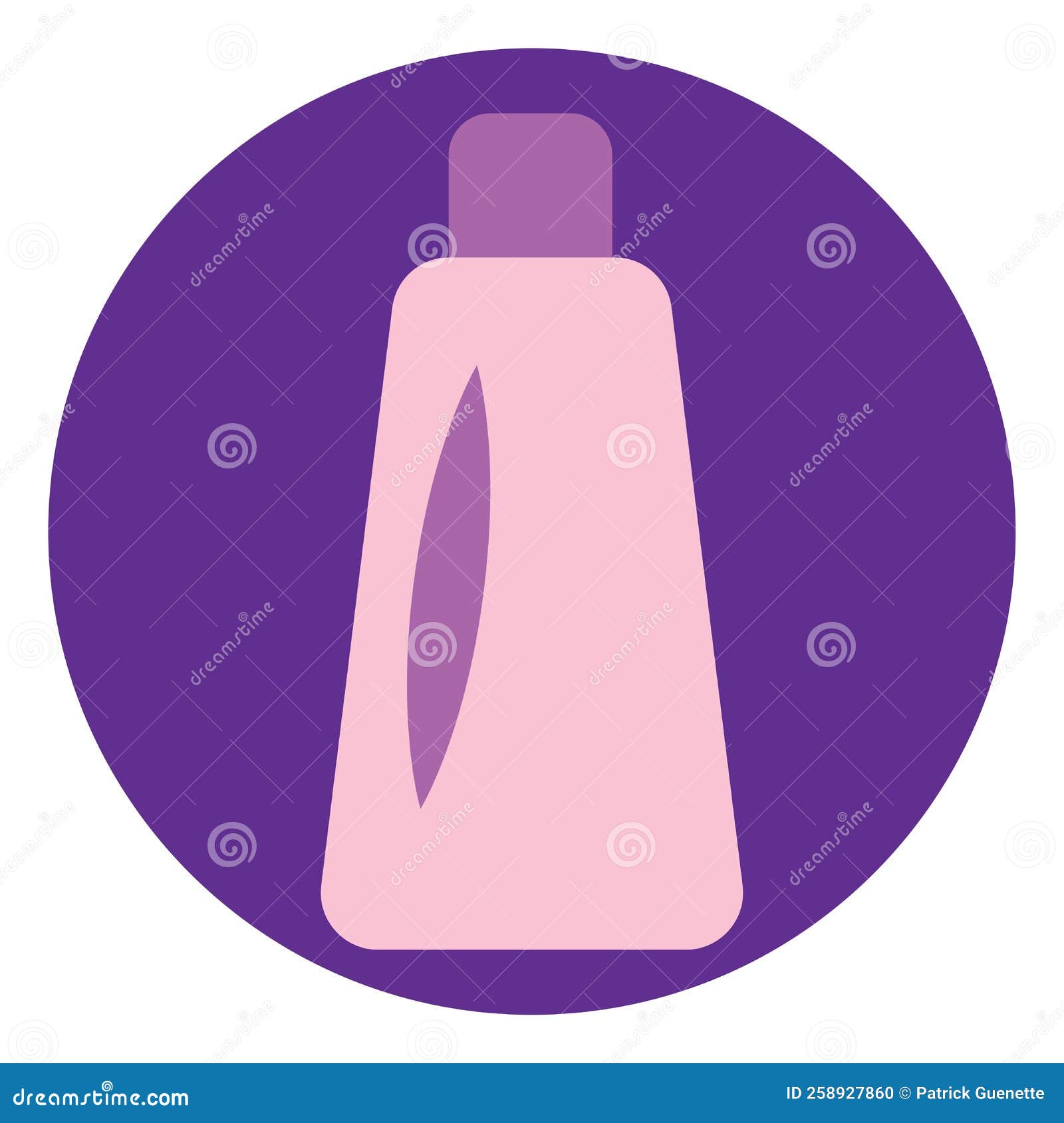Perfumed cream, icon stock vector. Illustration of lotion - 258927860